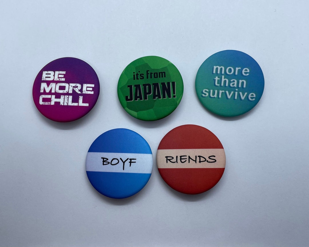 Be More Chill Button Pack Be More Chill Pack of 5 Buttons 1.5 Inch ...