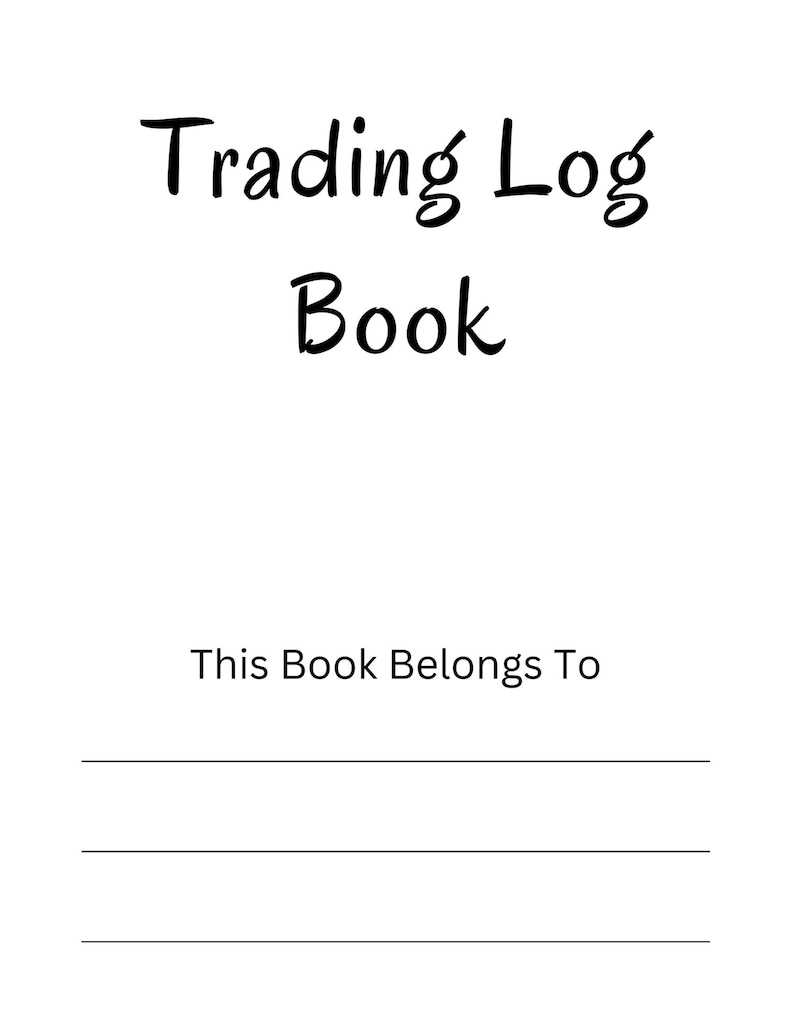 Trading Log Book | Stock Market Journal | Investment Tracker | PDF ...