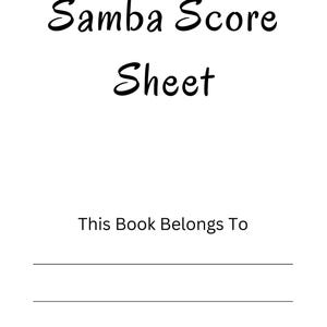 Samba Score Sheet | Canasta Card Game | Printable PDF | Game Scorecard ...