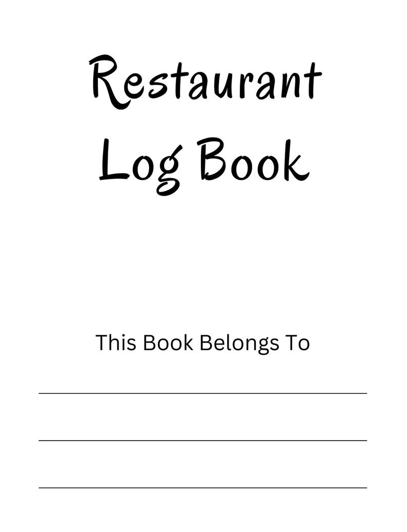 Restaurant Log Book | Manager Daily Report | Sales Tracker | PDF ...