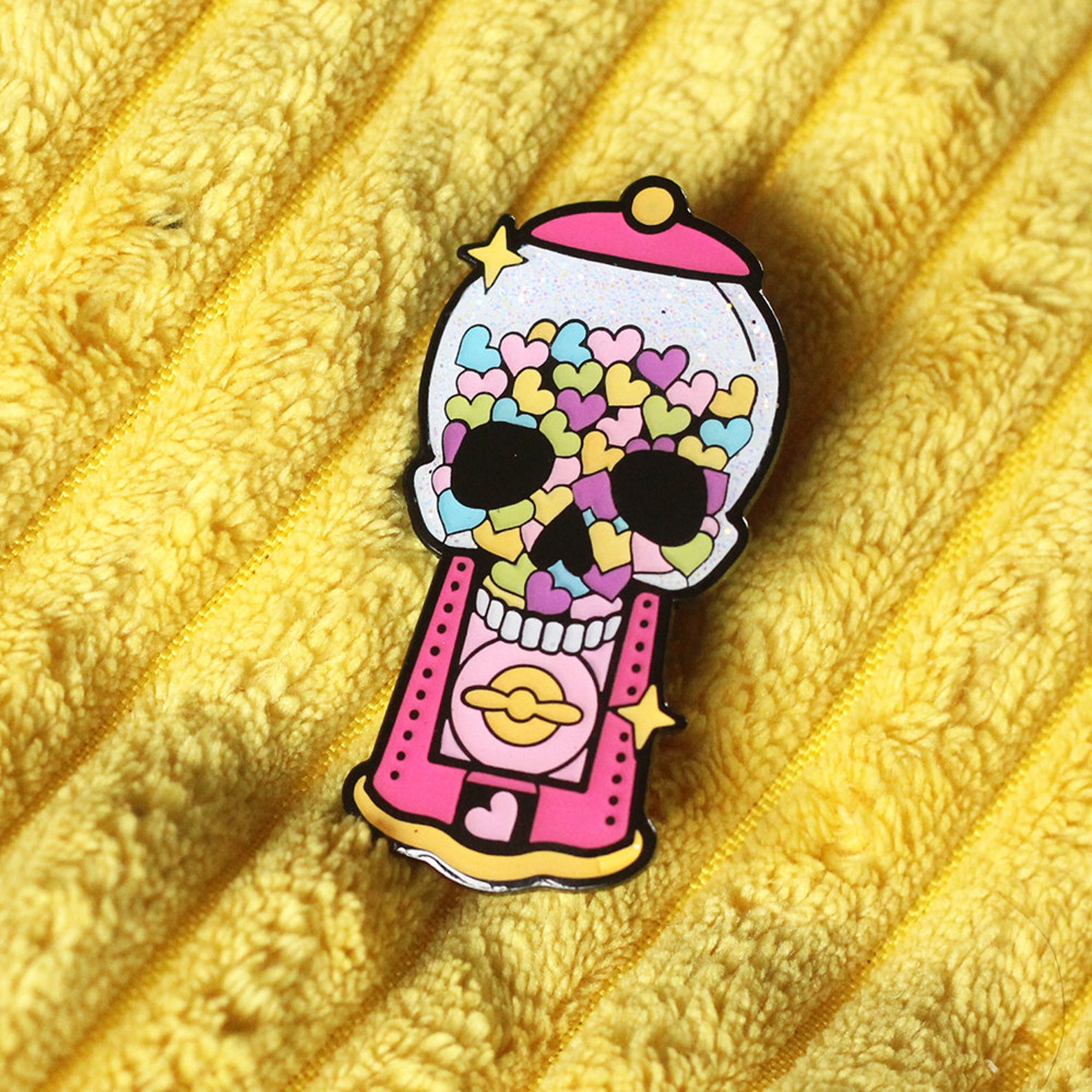 Skull Bubblegum Gumball Machine Enamel Pin Creepy Cute | Etsy