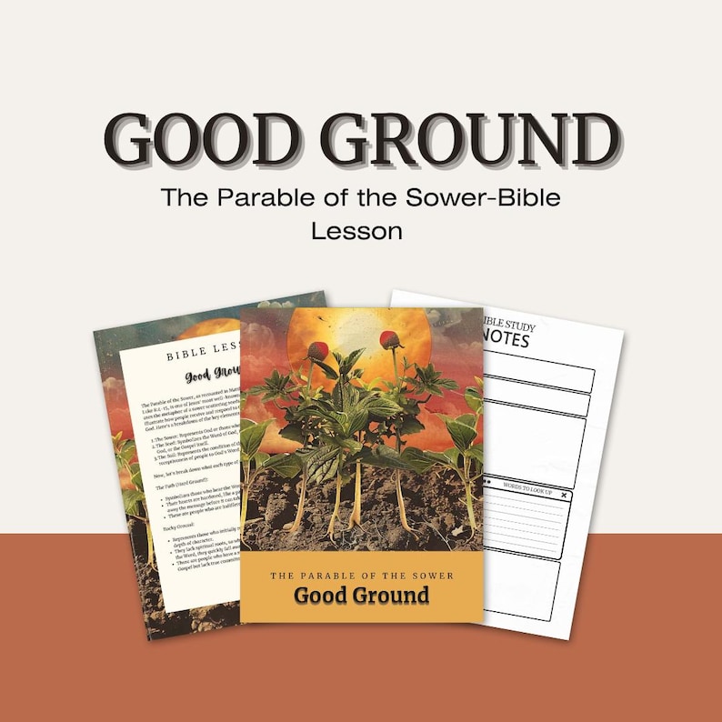 Good Ground-the Parable of the Sower- Bible Lesson |digital Download ...