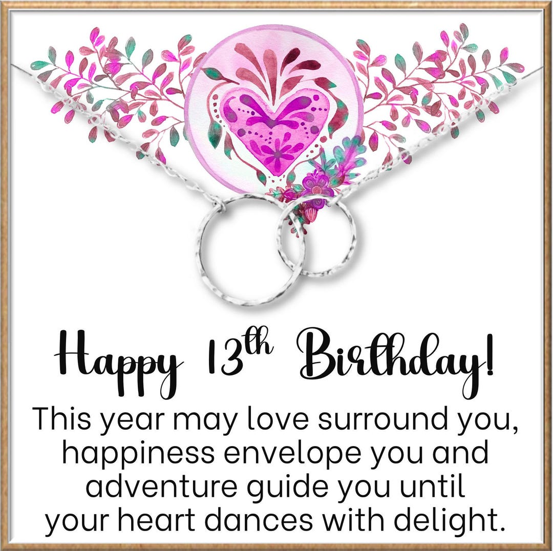 Niece 13th Birthday | 13th Birthday Gifts | Daughter 13th Birthday ...