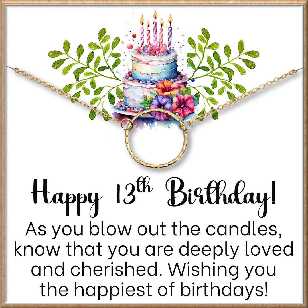 Niece 13th Birthday | 13th Birthday Gifts | Daughter 13th Birthday ...