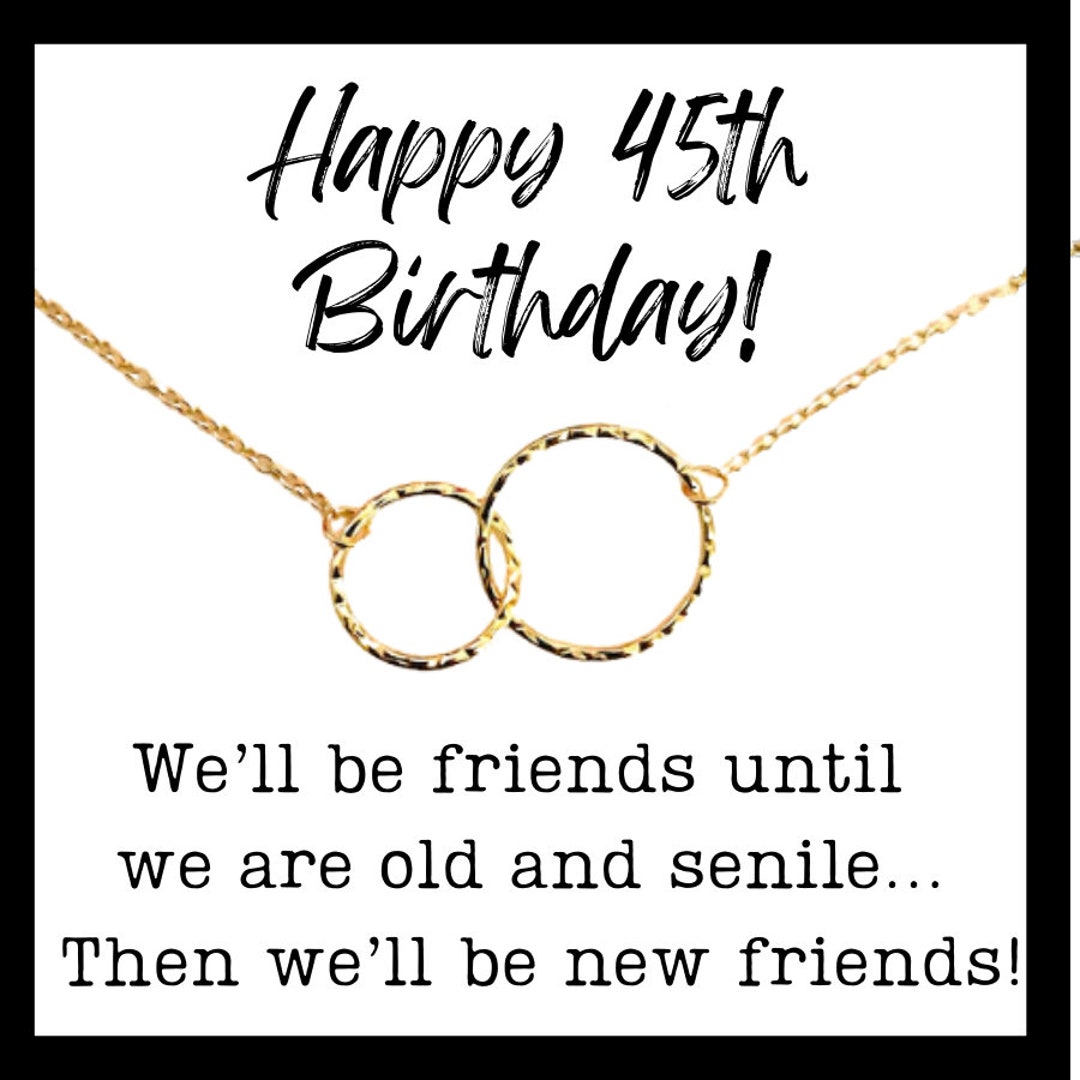 45th Birthday Gift, Turning 45, Girls Weekend Gift, Sister 45th ...