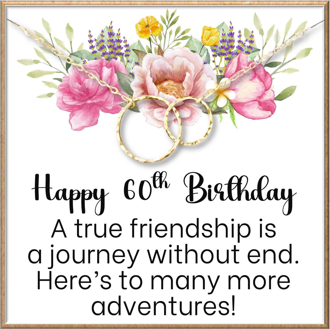 Custom Birthday Card Gift | Best Friend 60th Birthday | Girlfriend ...