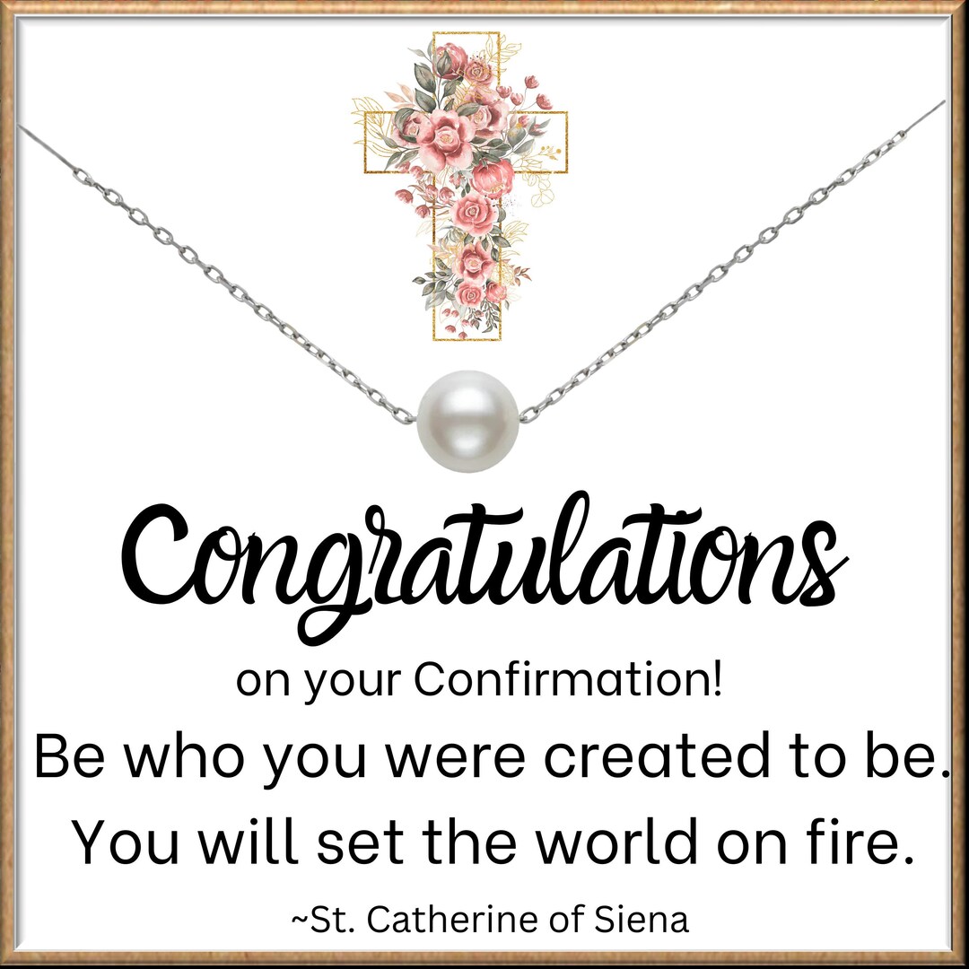 Confirmation Gifts for Girls, Confirmation Gift for Her, Pearl Necklace ...