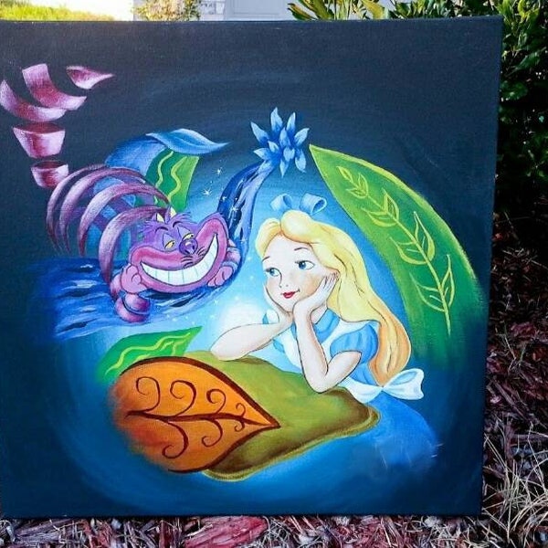 Alice in Wonderland Paintings - Etsy