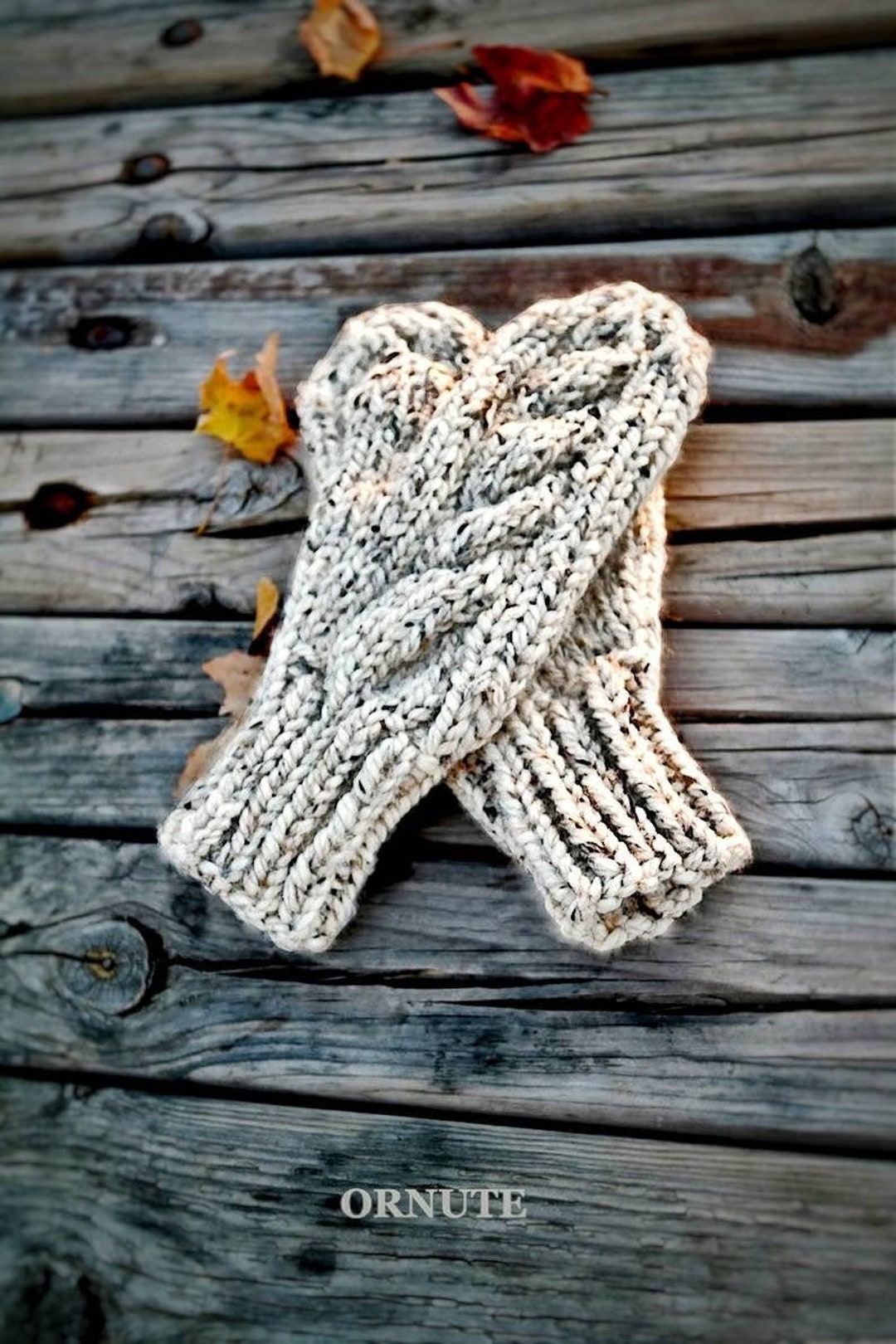 Custom Colors and Fit Hand Knitted Chunky Cable Knit CAMDEN Wool Blend ...