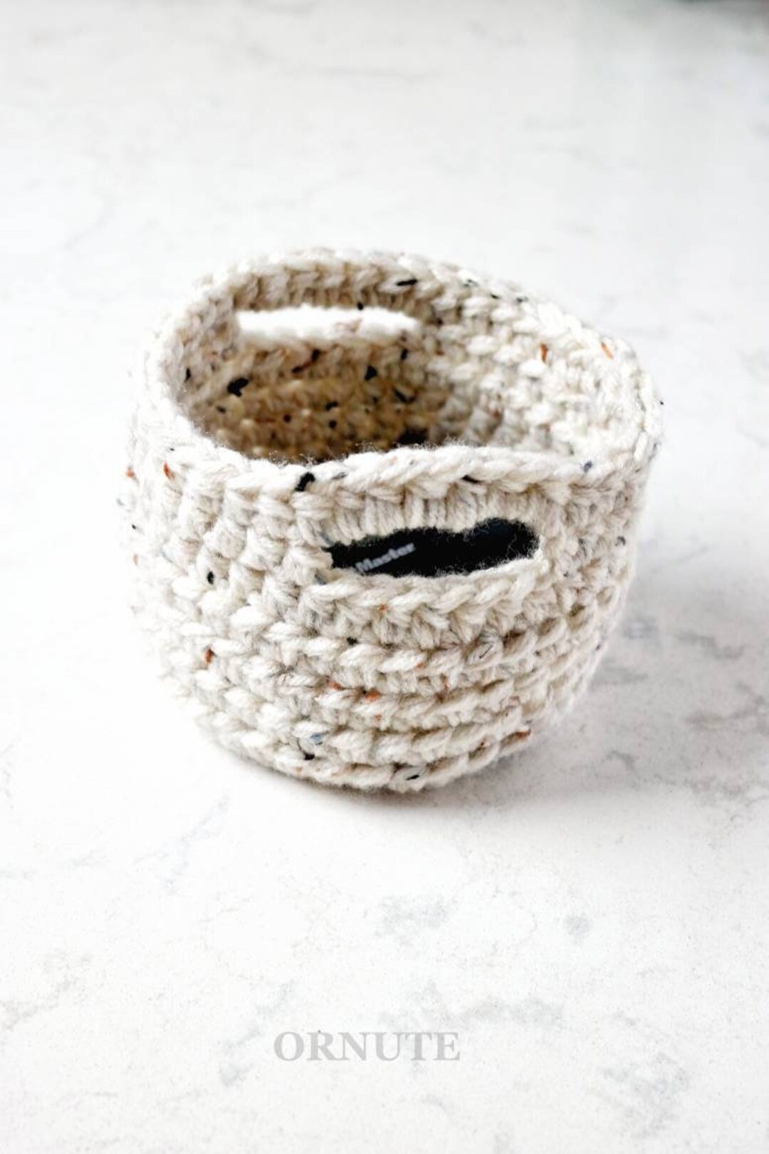 Mini Storage Crochet Basket With Handles Gift for Home/ the Oslo ...