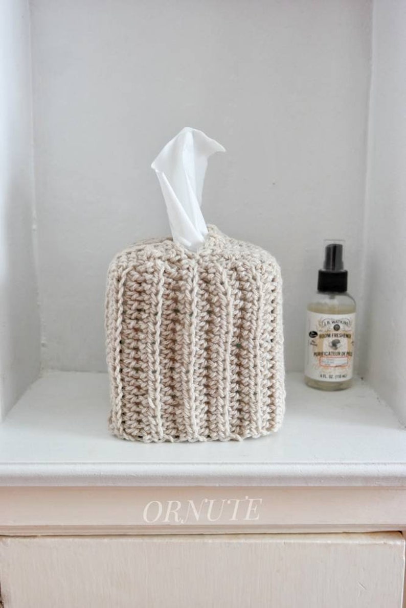 Tissue Box Cover Square Crochet Cozy | Etsy