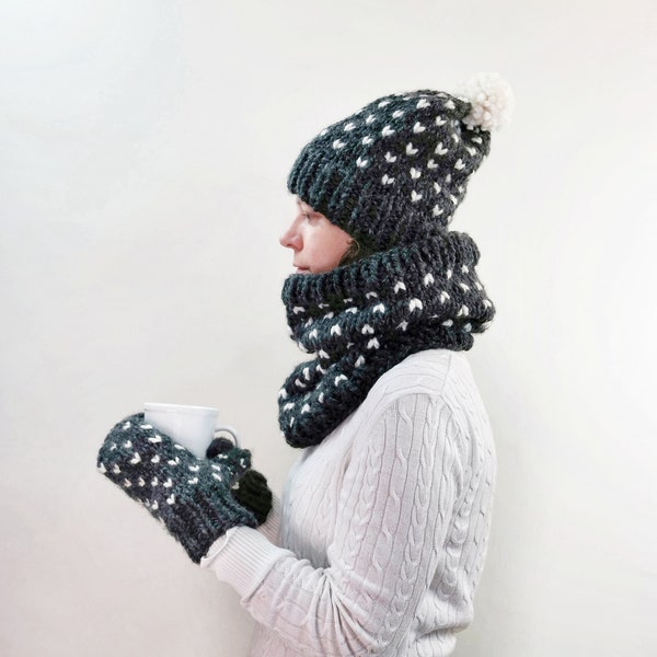 Scarf Mitten Set - Etsy