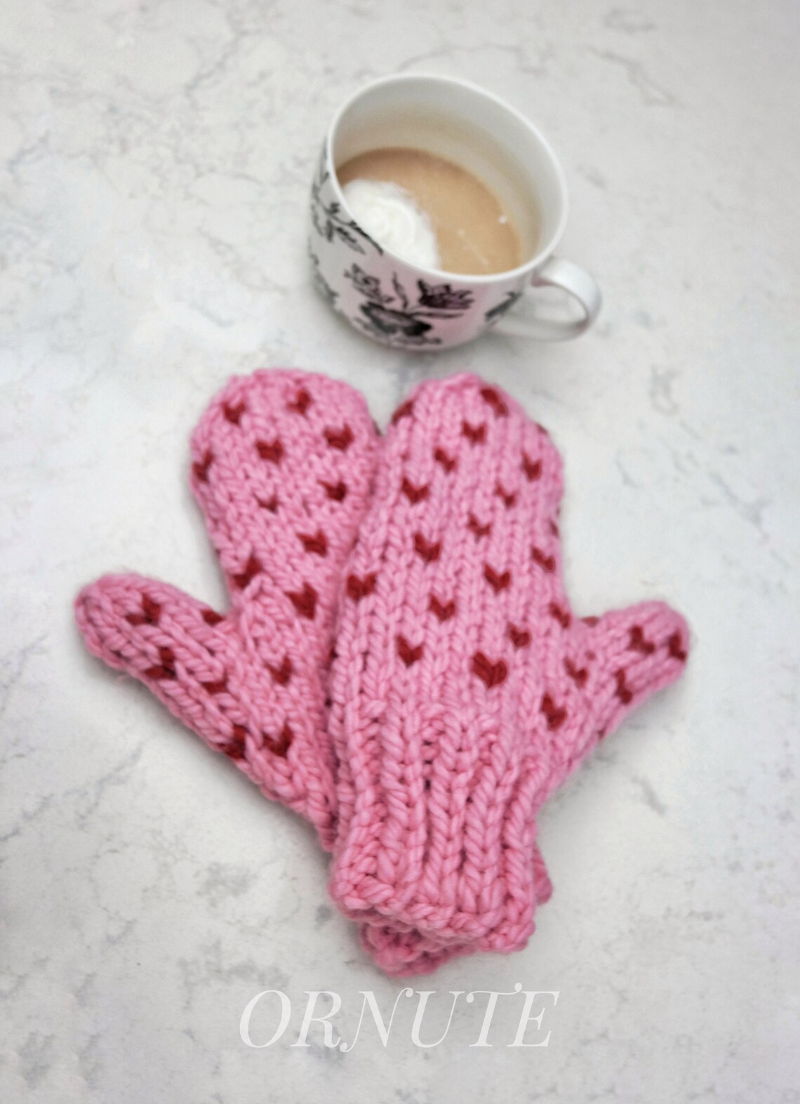 Wool Mittens Womens Fair Isle Mittens Hand Knitted | Etsy