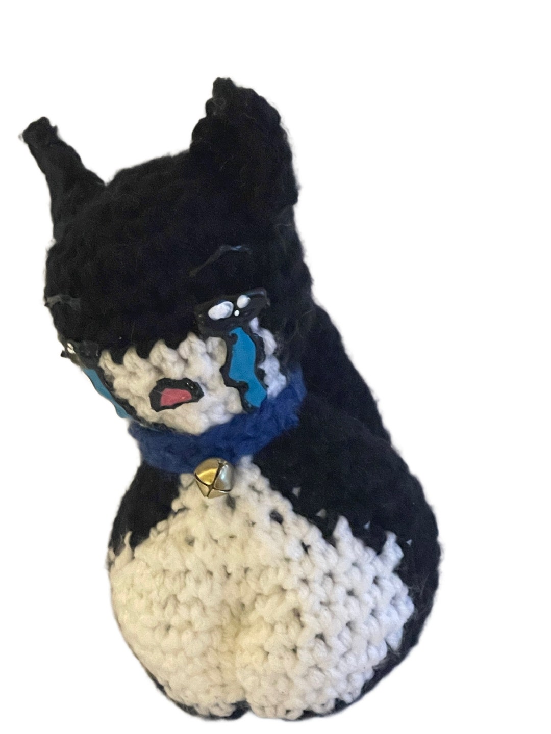Emotional Support Cat Plushie Crying Tuxedo - Etsy