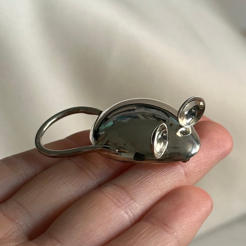 Silver Mouse - Etsy