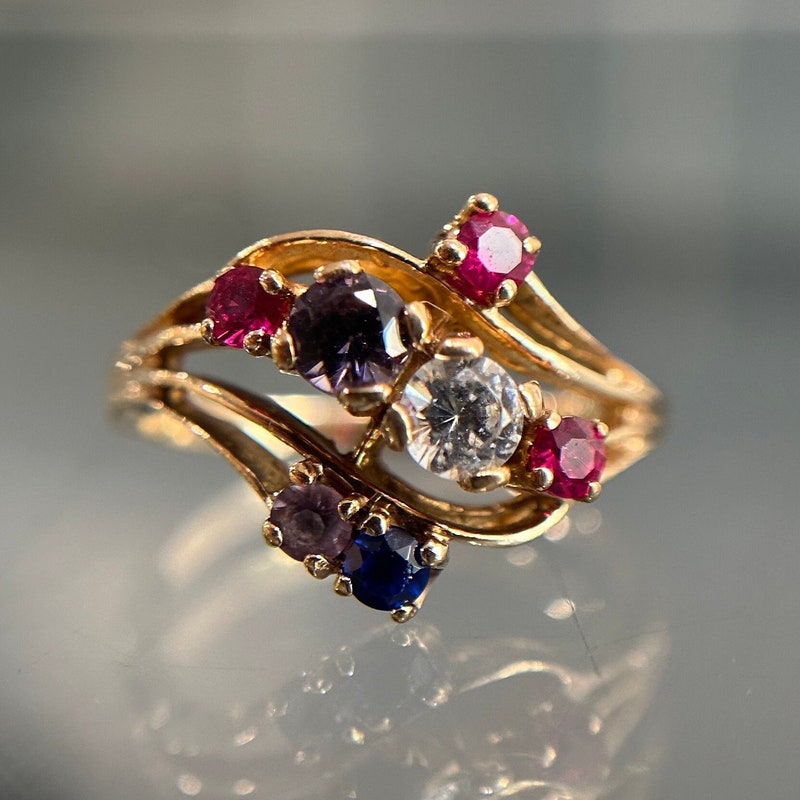Multi Stone Ring - Etsy