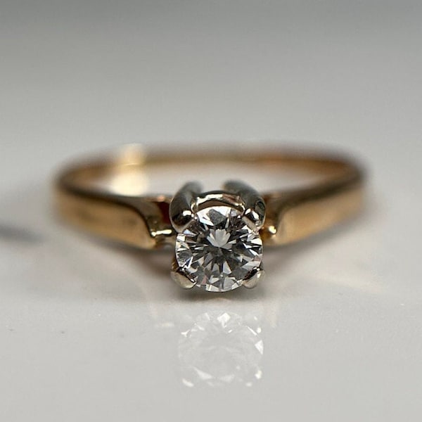 Simple Diamond Ring - Etsy