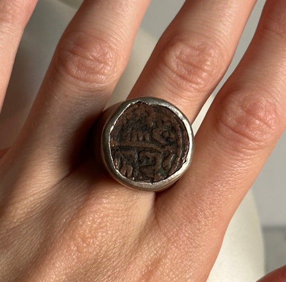 Indian Medieval Coin Ring, Hand Made Medieval Period … - Gem