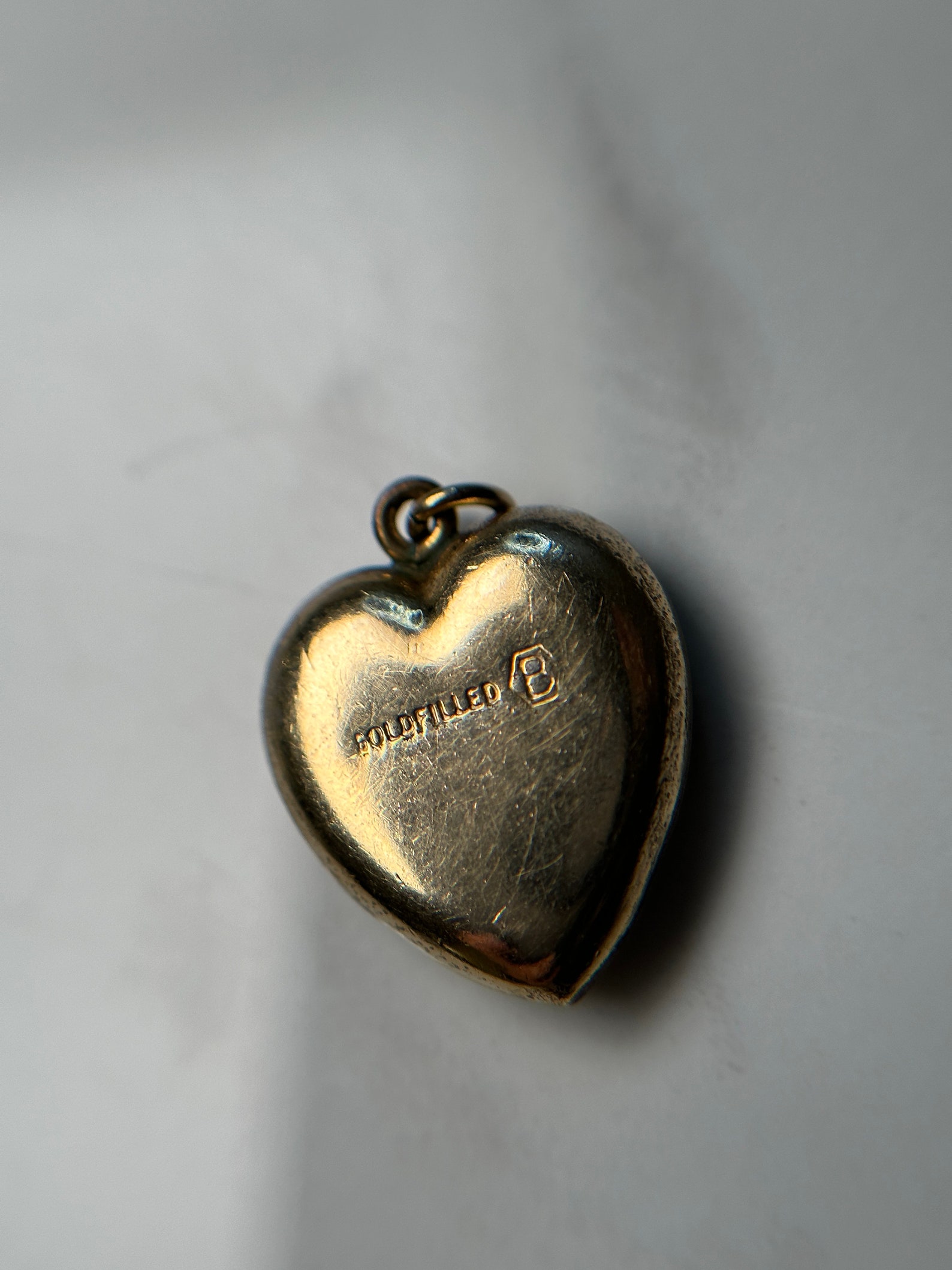 Vintage Gold Filled BIRKS Heart Pendant, Heart Charm, Cute Love Heart ...