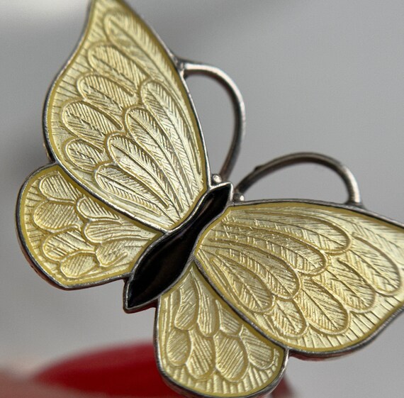 Vintage V.B. Volmer Bahner Butterfly Clip-On Earrings… - Gem