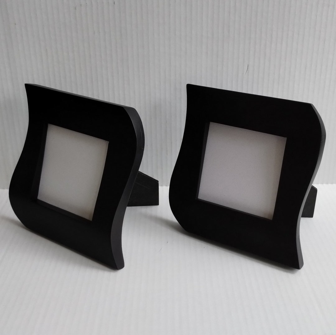 Square Black 4x4 Photo Frames Whimsical Picture Frames Set of - Etsy
