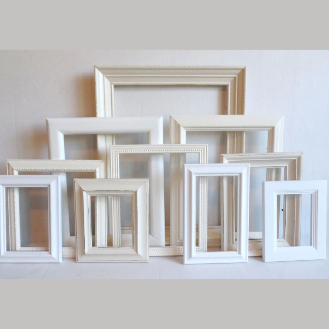 Vintage Gallery Wall Picture Frames Set Modern Farmhouse Neutral Color ...