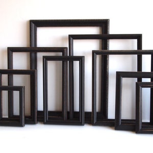 Black Picture Frames Set - Gallery Wall Assortment - Wedding Frames ...