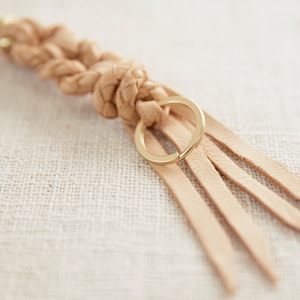 FIELD FOB, Braided Leather Keychain, Leather Belt Key Fob, Keychain ...