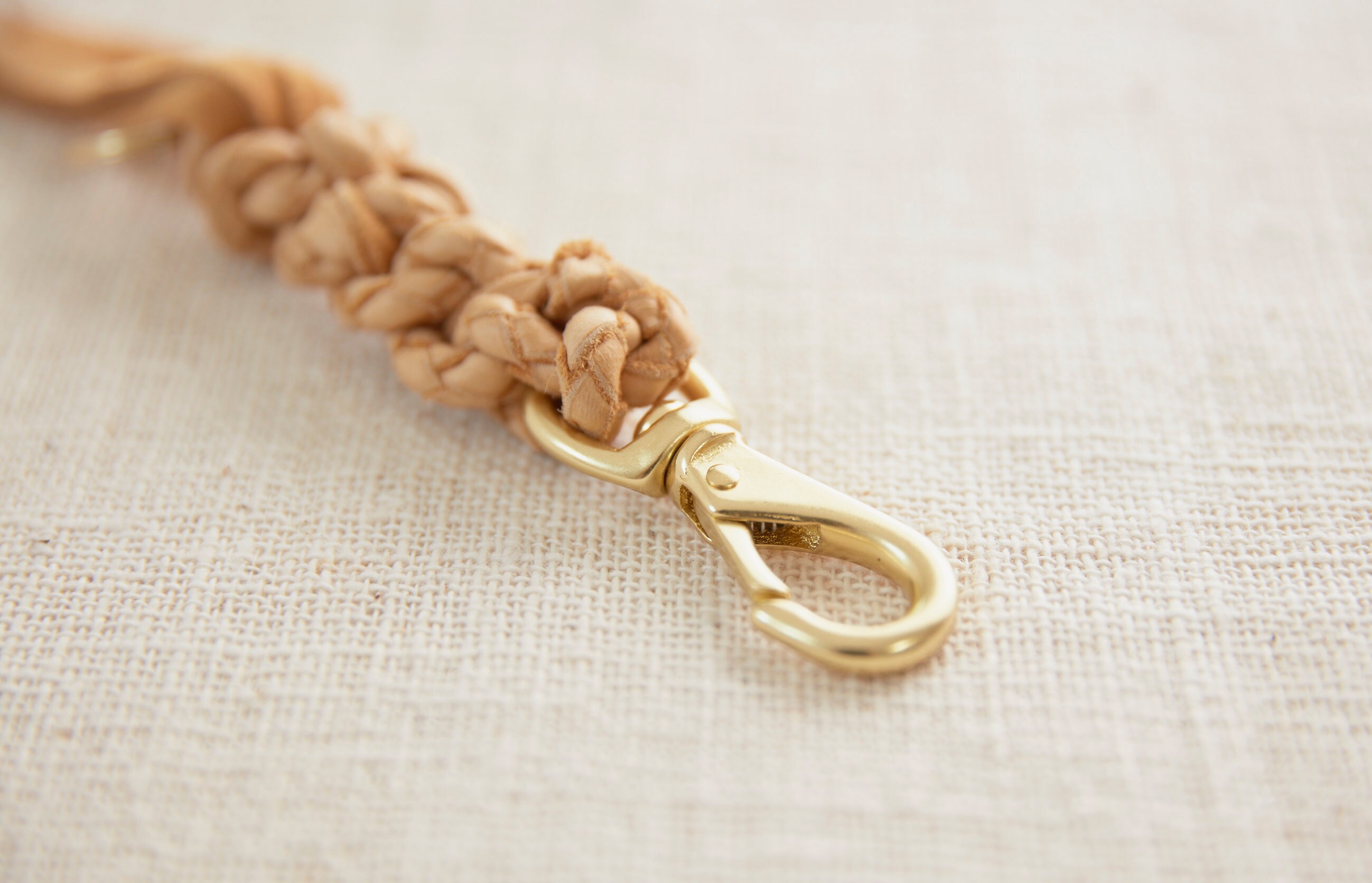 FIELD FOB, Braided Leather Keychain, Leather Belt Key Fob, Keychain ...