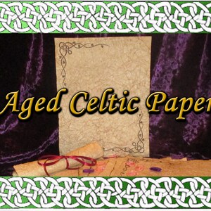 Celtic Motif Hand Antiqued Paper - 10 Sheets - Etsy