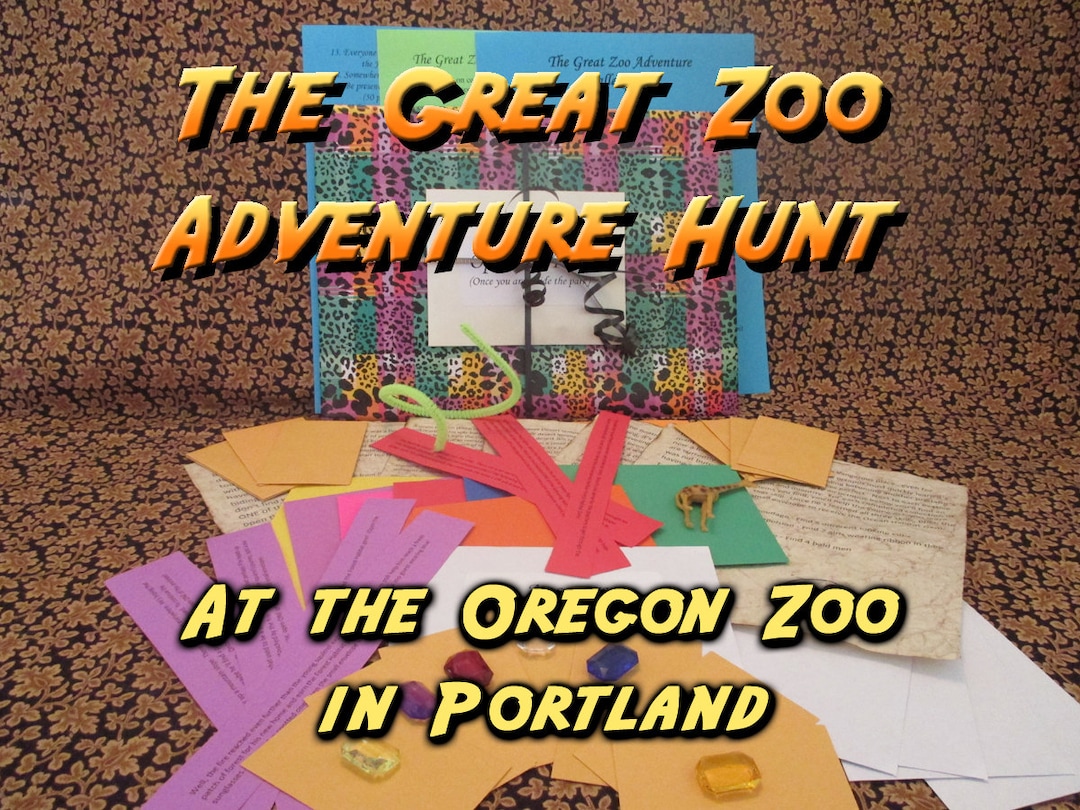Scavenger Hunt Oregon Zoo Adventure Hunt the Great Zoo Adventure Hunt ...