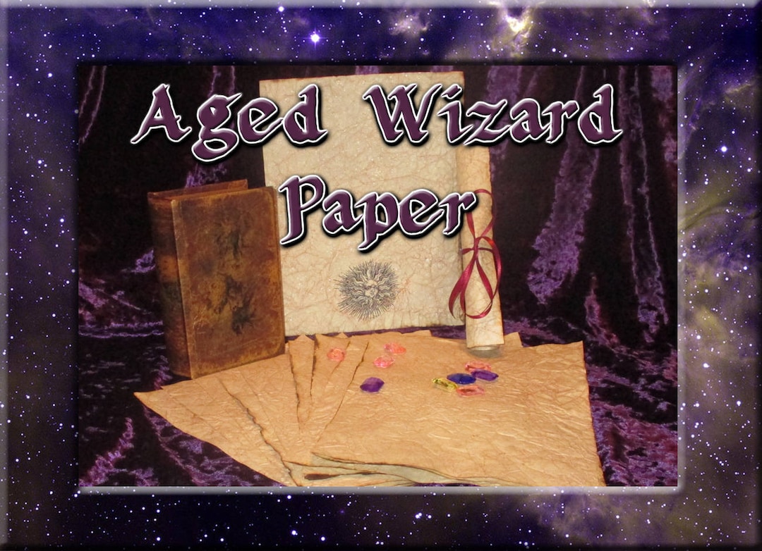 Wizard Sun - Antiqued Paper - 10 Sheets - Etsy