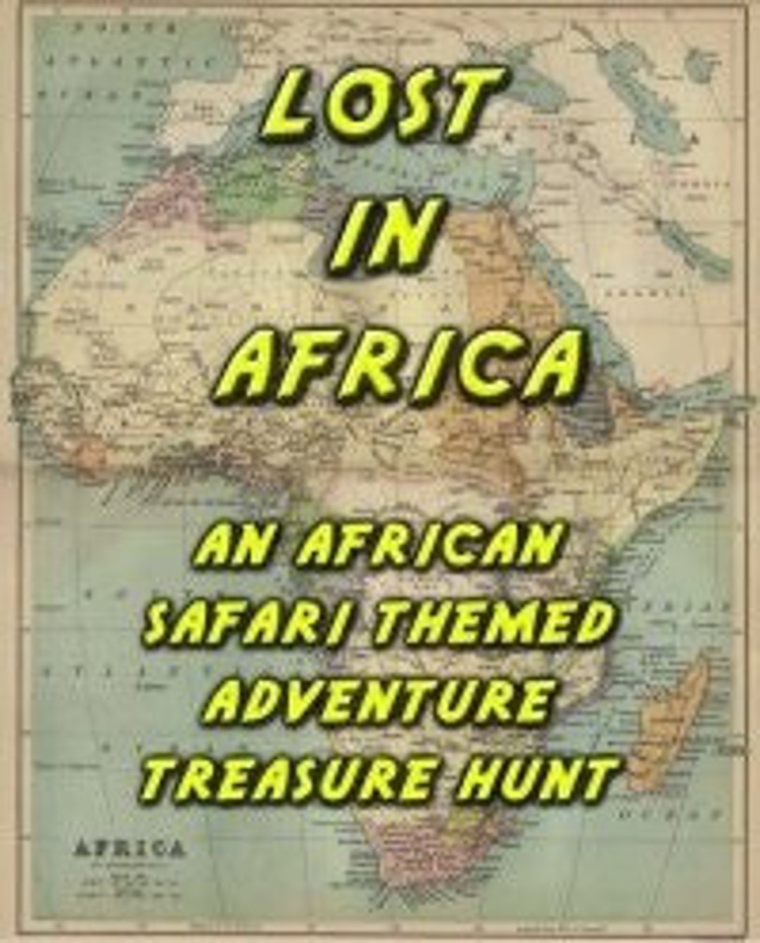 African Safari Themed Treasure Hunt - Lost in Africa - Etsy
