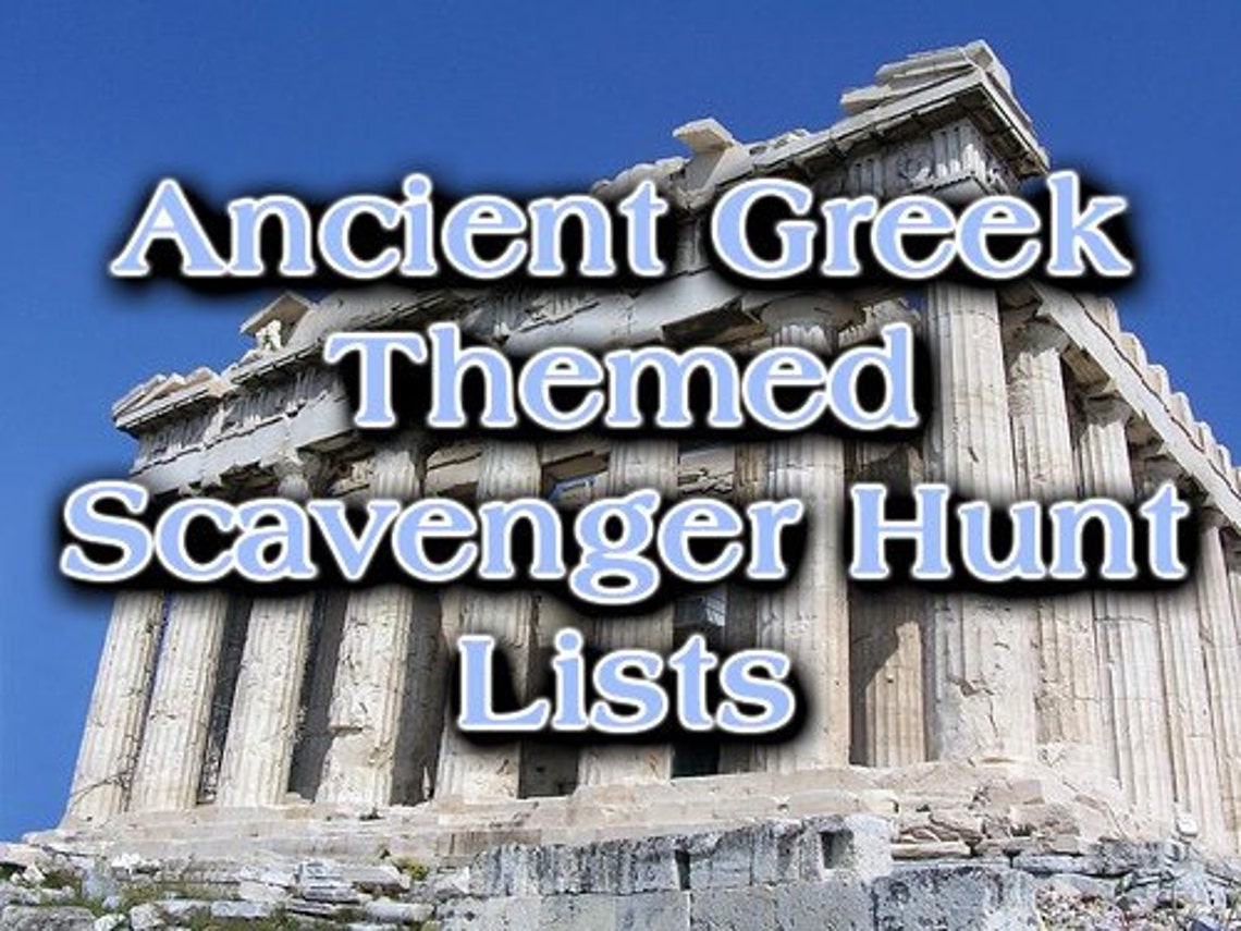 Ancient Greek Themed Scavenger Hunt List Collection - Etsy Australia