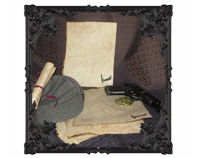 Mystery Paper - Murder Mystery Antiqued Paper - 10 Sheets - Etsy