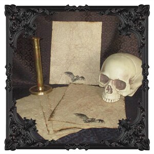 Vampire Bat Paper - Ruggedly Antiqued - 10 Sheets - Etsy