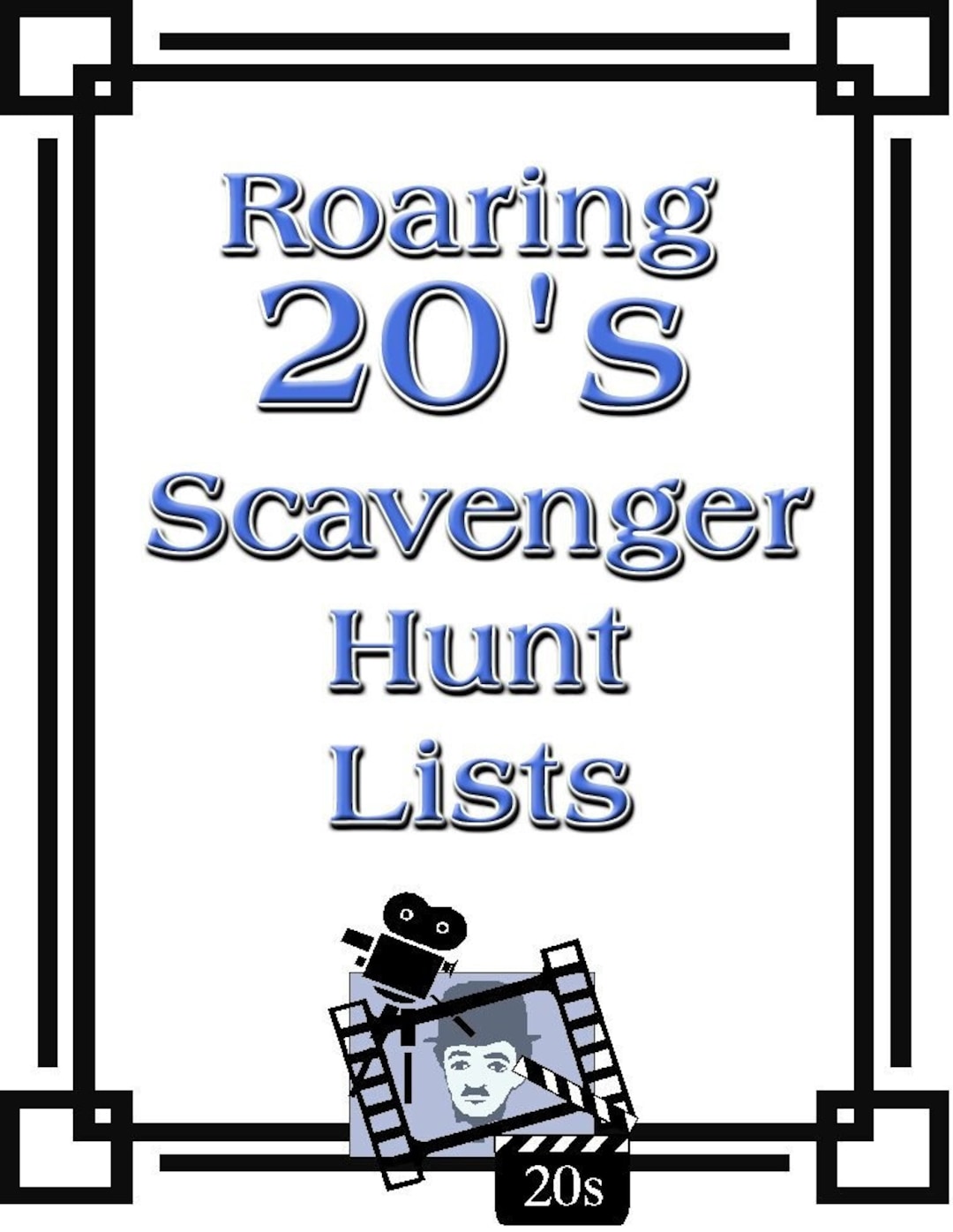 Roaring 20's Themed Scavenger Hunt List Collection - Etsy