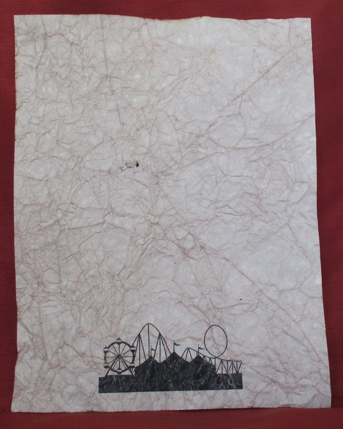 Circus Themed Antiqued Paper 10 Sheets - Etsy