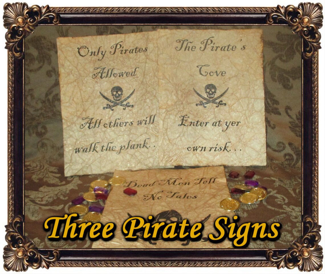 Pirate Party Antiqued Paper Mega Pack Pirate Maps Treasure | Etsy