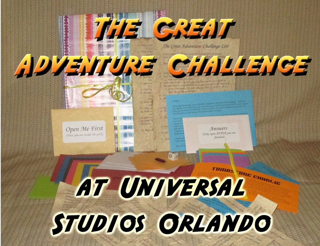 Scavenger Hunt Adventure - Universal Orlando - the Great Adventure ...