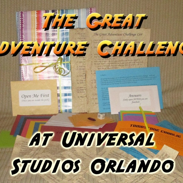 Universal Studios Scavenger Hunt - Etsy