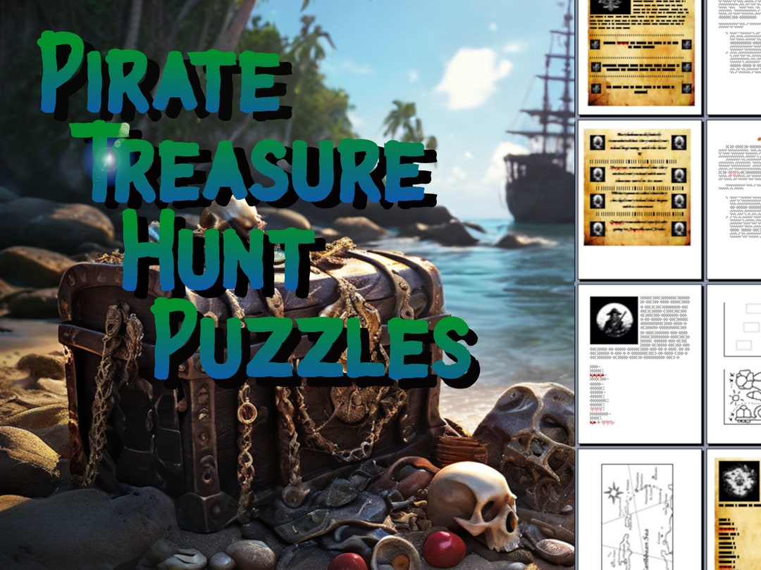 Pirate Themed Treasure Hunt Puzzles - Etsy