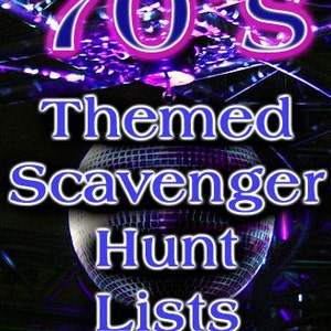 80s Theme Scavenger Hunt - Etsy