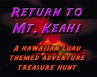 Luau Scavenger Hunt for Kids, Hawaiian Treasure Hunt and Tropical Aloha ...