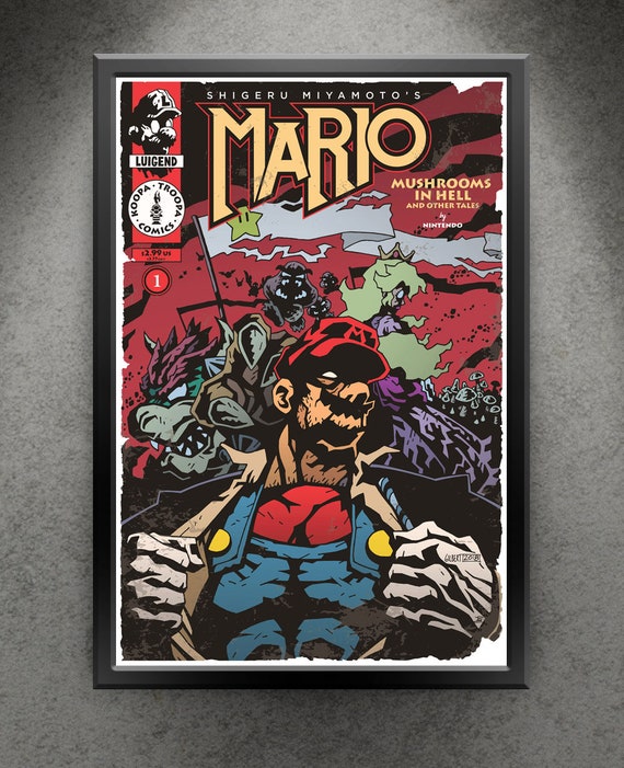 Super Mario Pilze in der Hölle 12x18 - Etsy