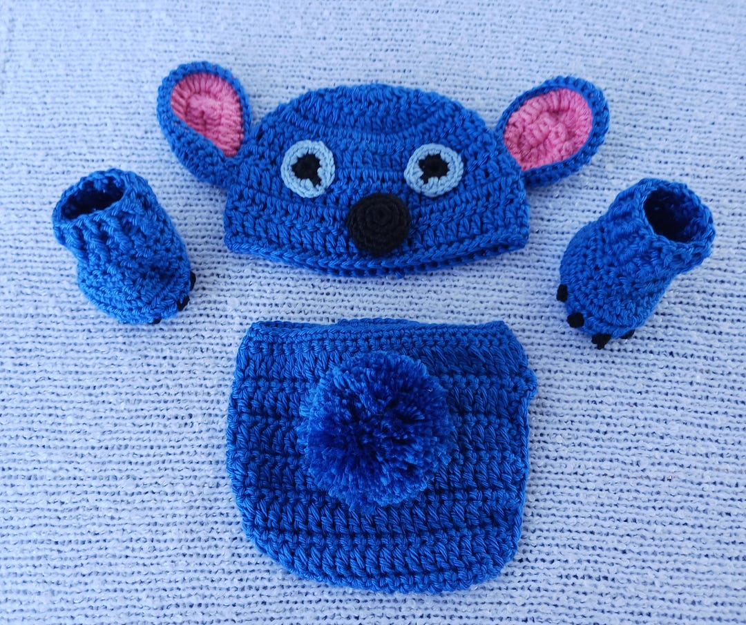 Crochet Baby Boy Stitch Inspired Outfit Photo Prop Baby Boy Clothing - Etsy