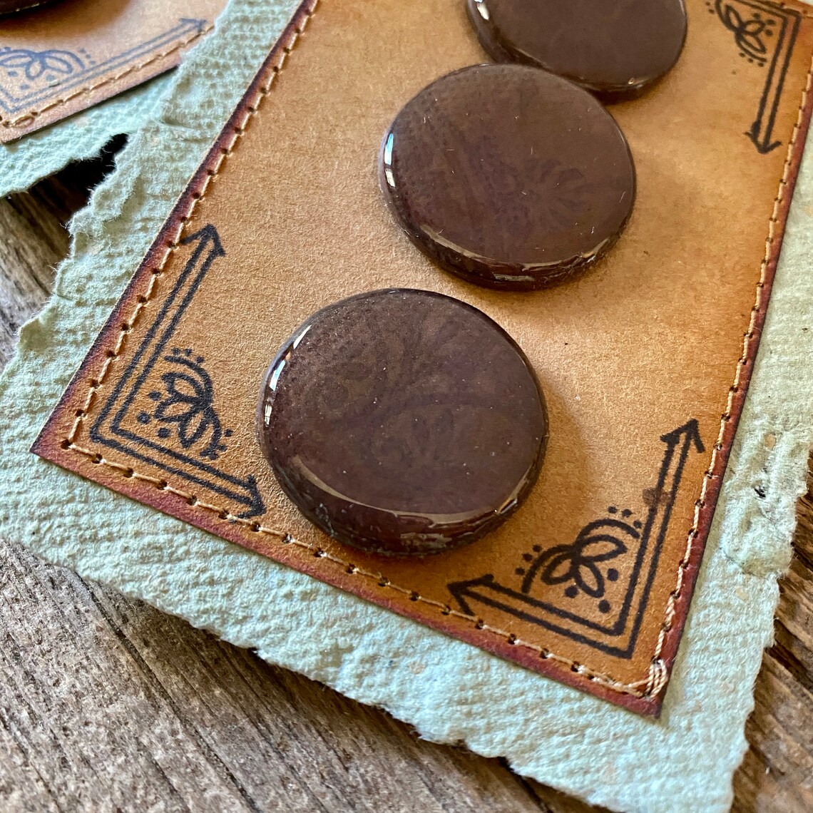 Handmade Shank Style Buttons From Recycled Materials Item# B3-003 - Etsy
