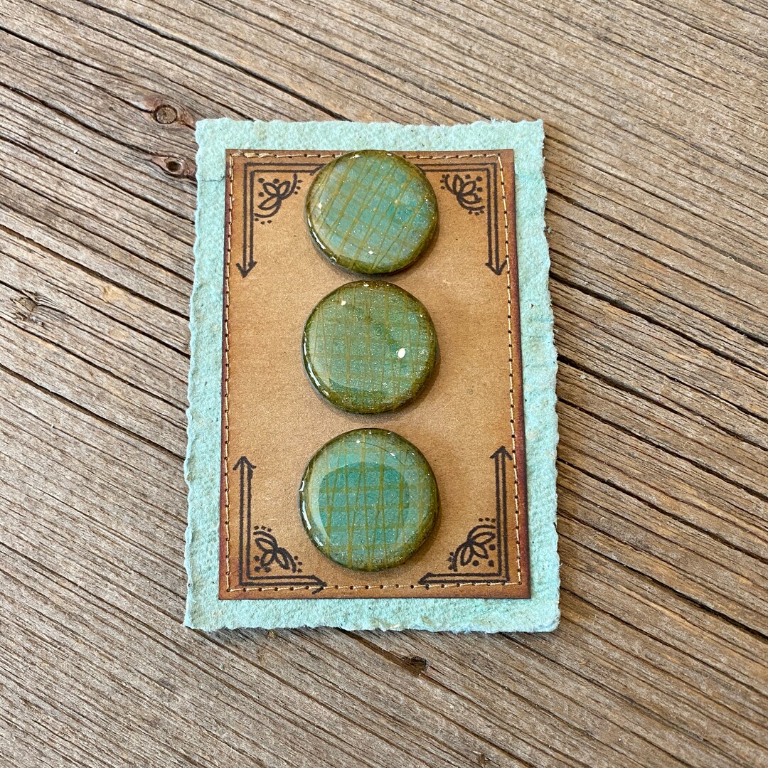Handmade Shank Style Buttons From Recycled Materials Item# B3-008 - Etsy
