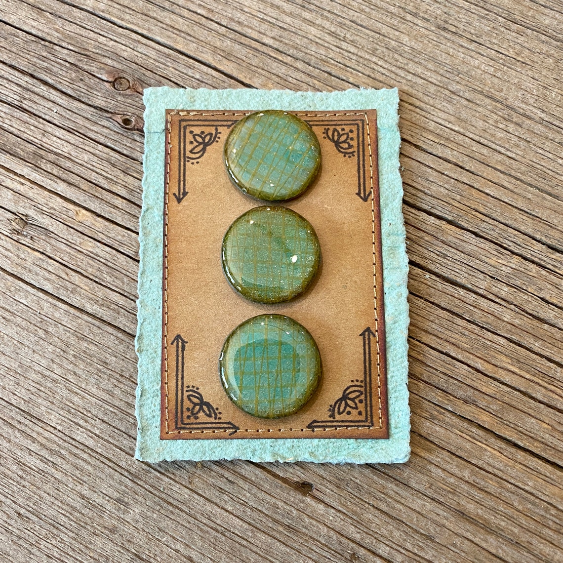 Handmade Shank Style Buttons From Recycled Materials Item - Etsy