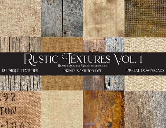 RUSTIC TEXTURE Backgrounds/digital Downloads/12 Unique | Etsy